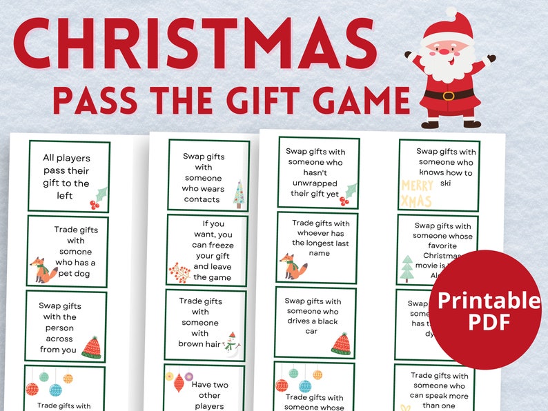 Pass the Gift Game | Gift Exchange Game | White Elephant Game | Gift ...