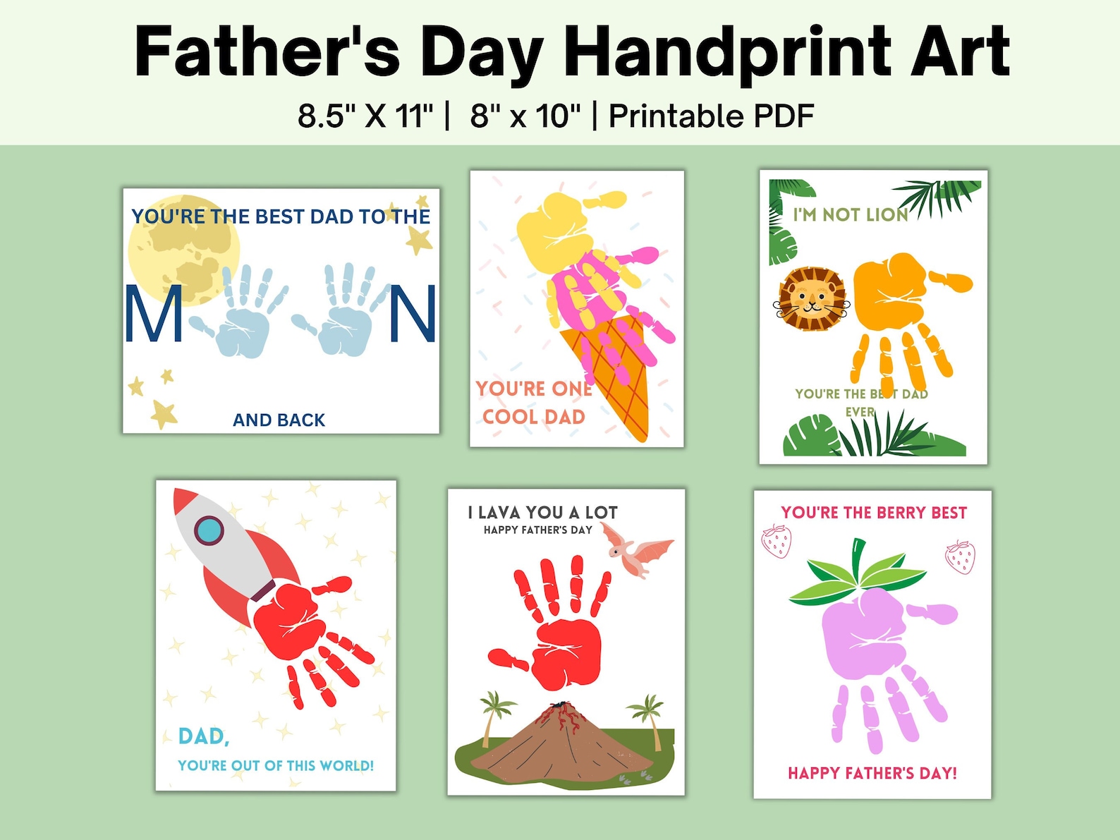 Fathers Day Handprint, Diy Gift for Dad, Fathers Day Gift From Kids ...