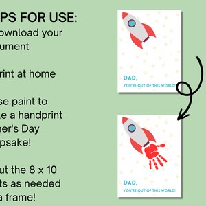 Fathers Day Handprint, Diy Gift for Dad, Fathers Day Gift From Kids ...