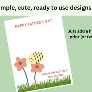 Fathers Day Handprint, Diy Gift for Dad, Handprint Art, Handprint Craft ...