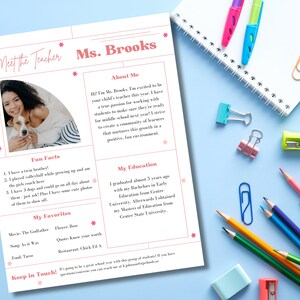 Meet the Teacher Template | Editable Meet the Teacher Template | All ...
