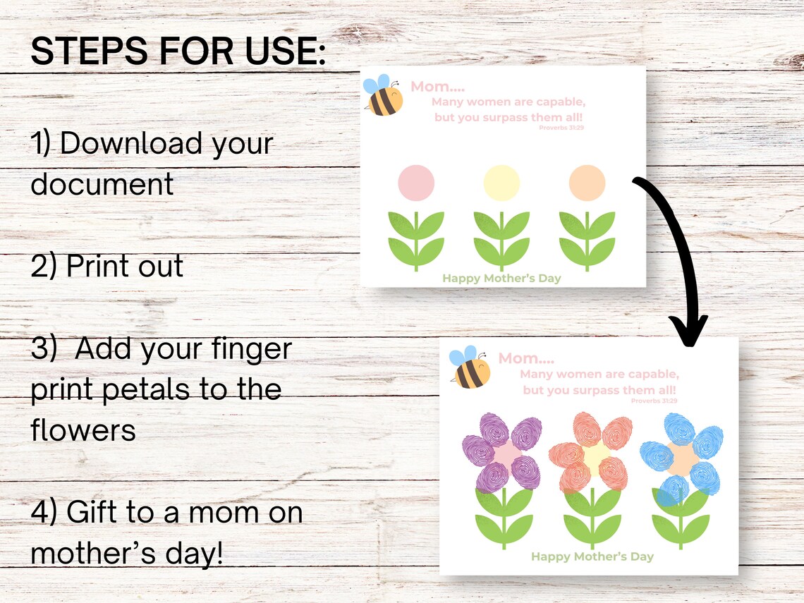 Mothers Day Bible Craft | Bible Mothers Day Craft | Handprint Art ...