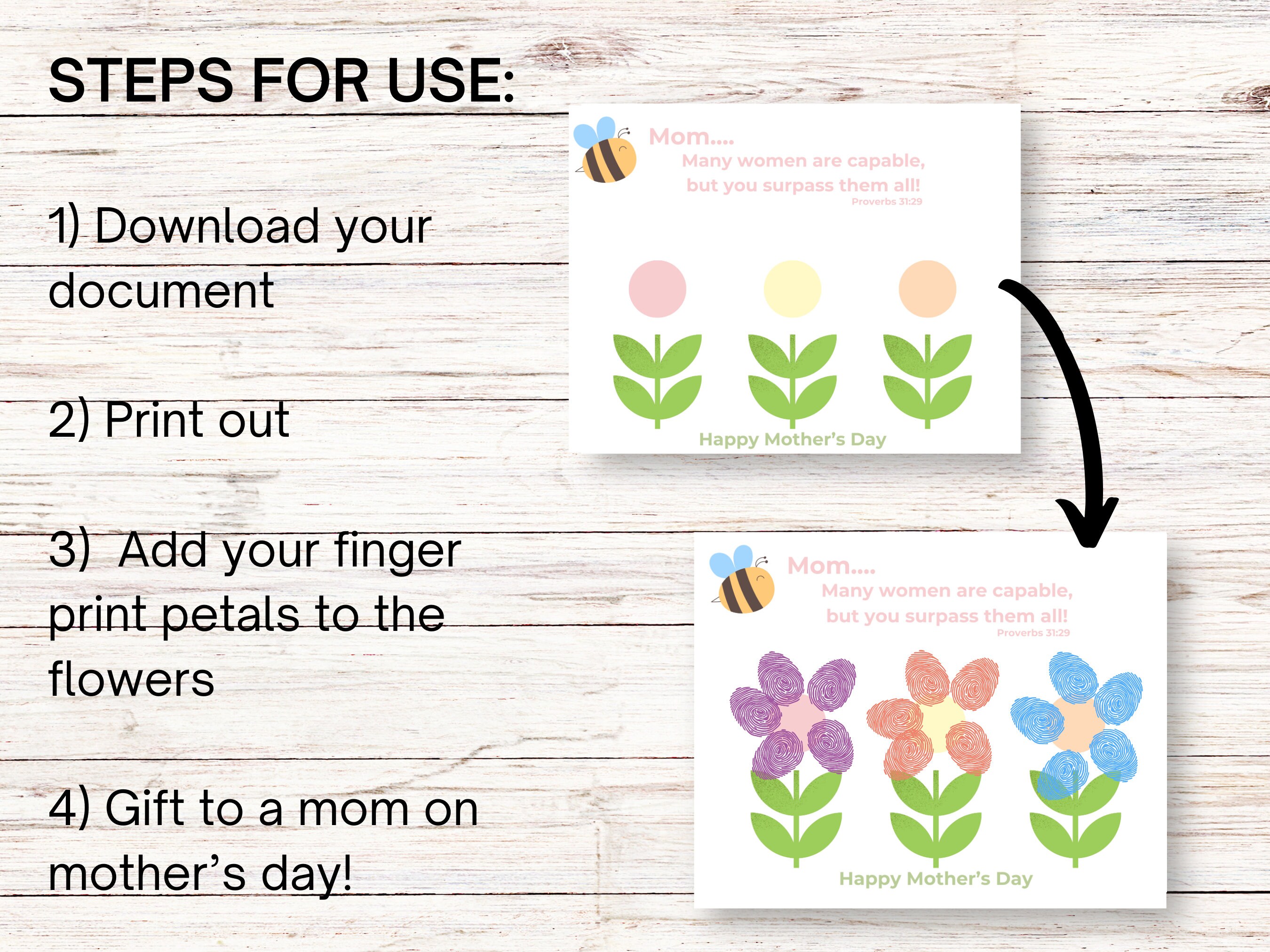 Mothers Day Bible Craft | Bible Mothers Day Craft | Handprint Art ...