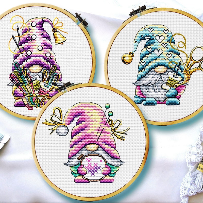 Gnome Cross Stitch Pattern - Etsy