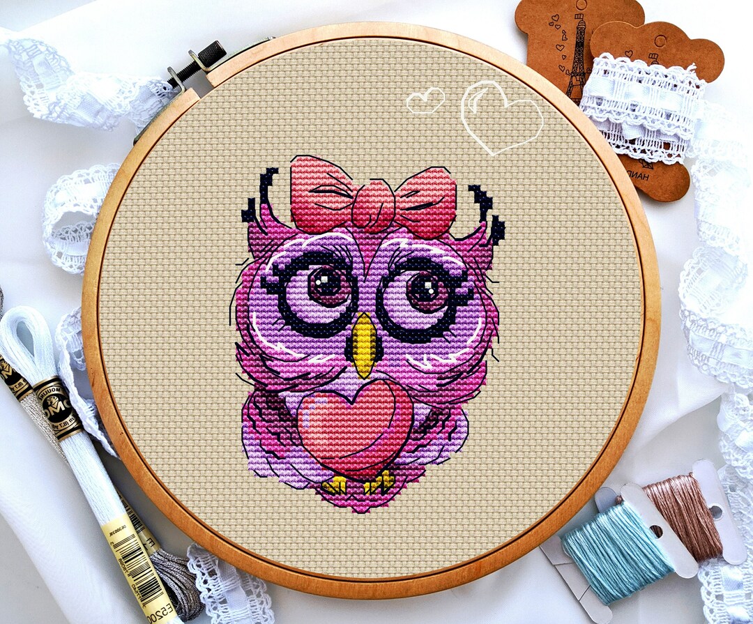 Owl Cross Stitch, Birds Cross Stitch, Animals Cross Stitch, Cross ...