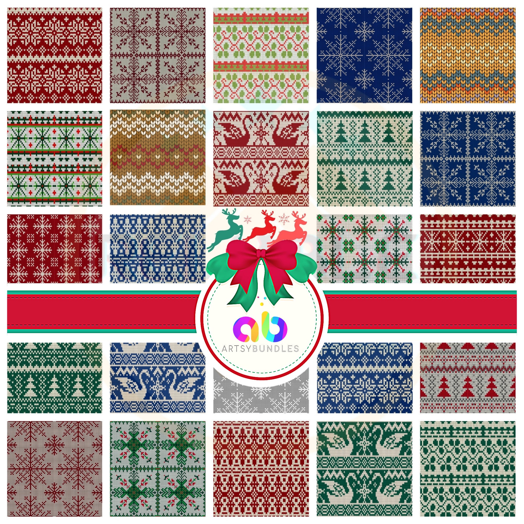 MEGA PATTERN BUNDLE 12,000 Seamless Digital Papers for Boho ...