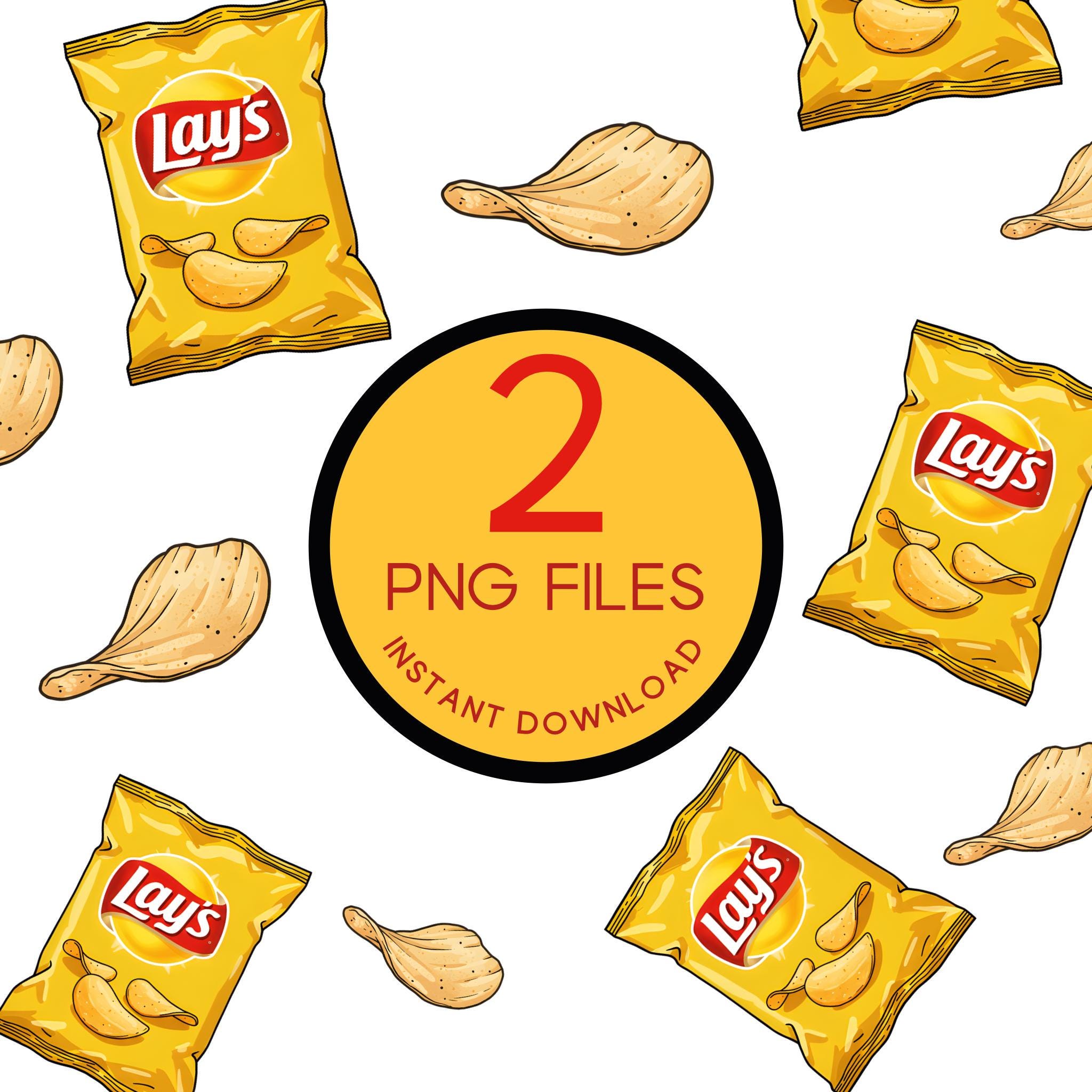 Lays Chip Bag - Lays Potato Chips Bag – 2 PNG Files - Chips Clip Bar ...