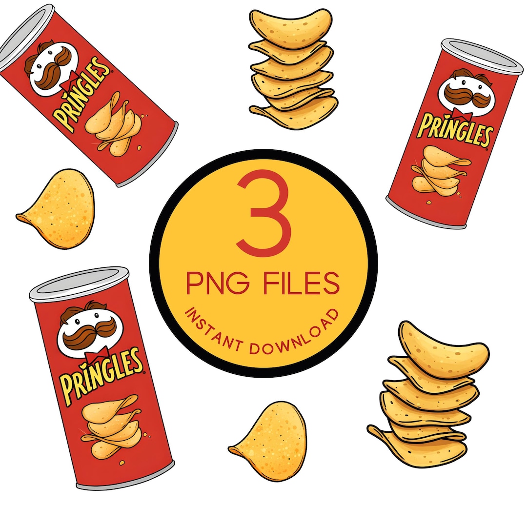 Pringles Chips Clipart - 3 PNG Files - Pringles Illustration – Vector ...