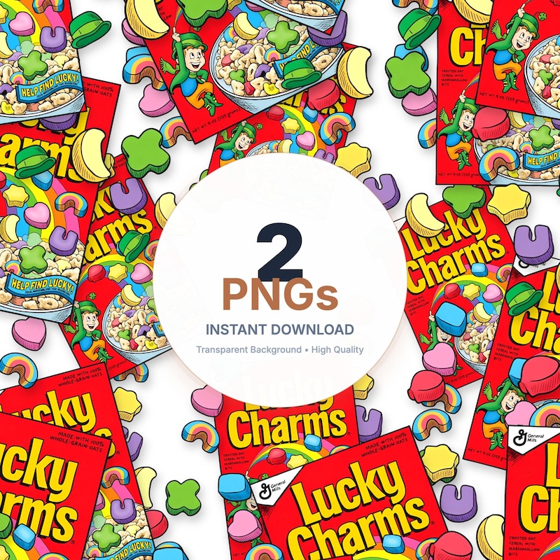 Lucky Charms Clipart - Etsy