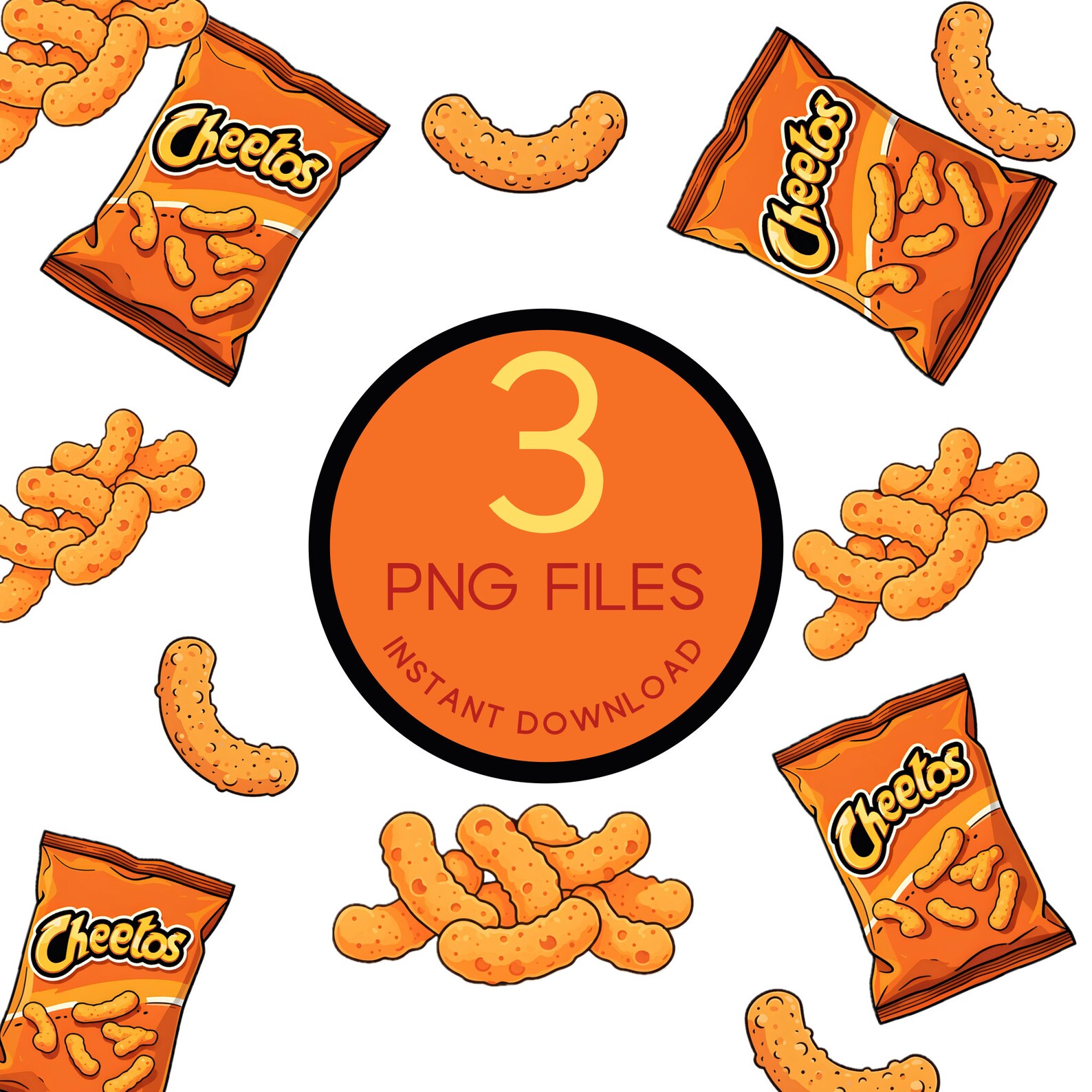 Cheetos Chips Bag - 3 PNG Files - Chips Clip Bar Illustration – Vector ...