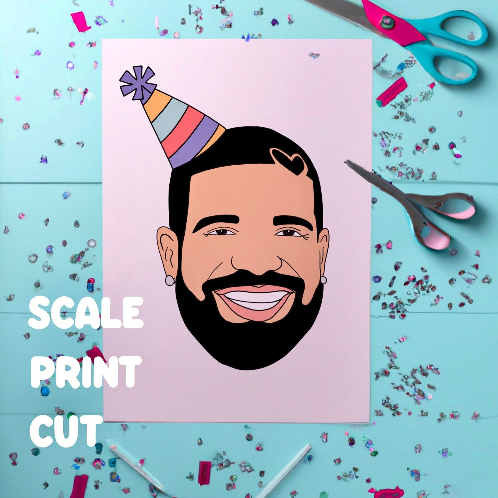 Drake Clip Art - Drake Party Decor - Drake Party Props - Drake Stickers ...