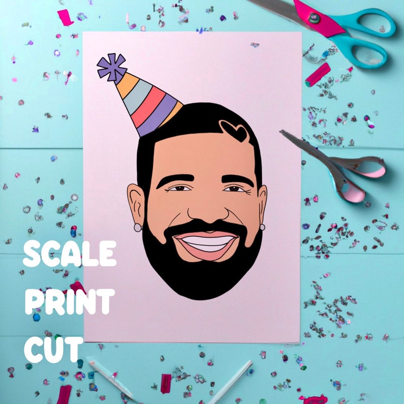 Drake Clip Art - Drake Party Decor - Drake Party Props - Drake Stickers ...