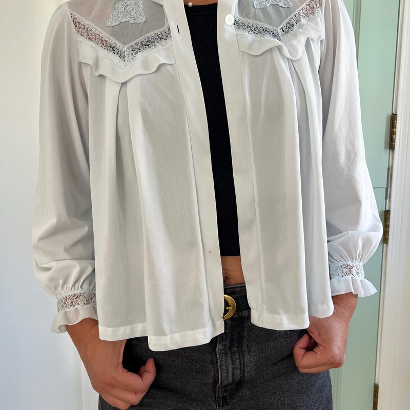 Sheer Blue Babydoll Top - Etsy