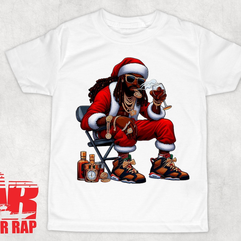 Black Santa Svg - Etsy