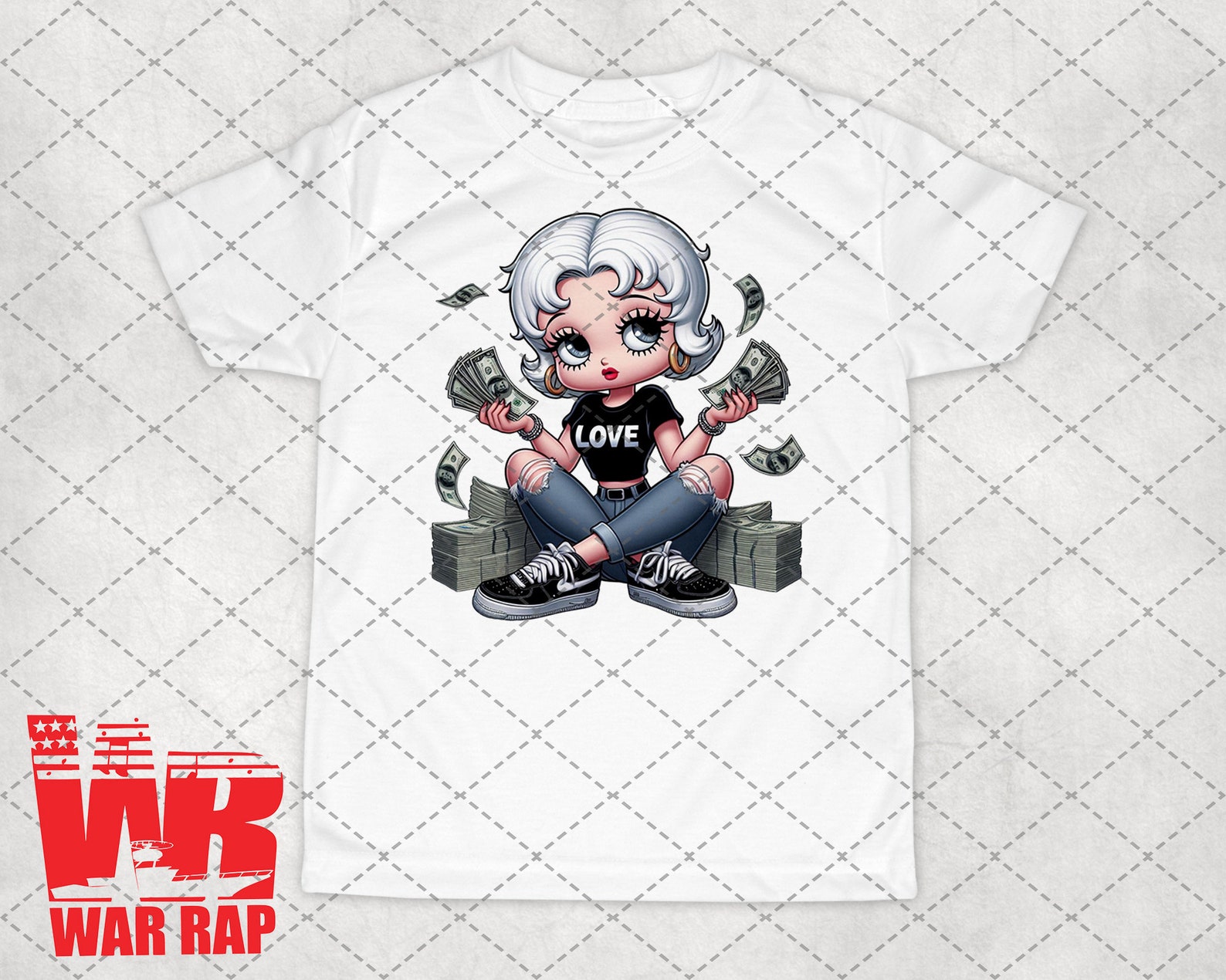Betty Boop Loves Money Png File 2 - Etsy
