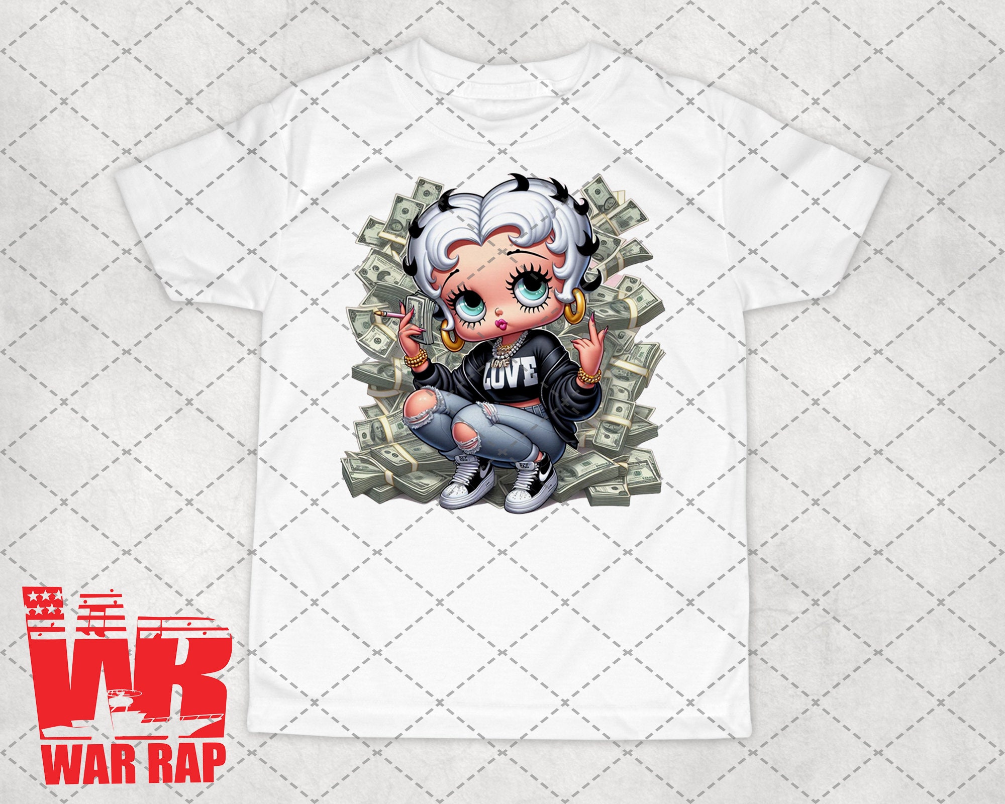 Betty Boop Loves Money Png File - Etsy