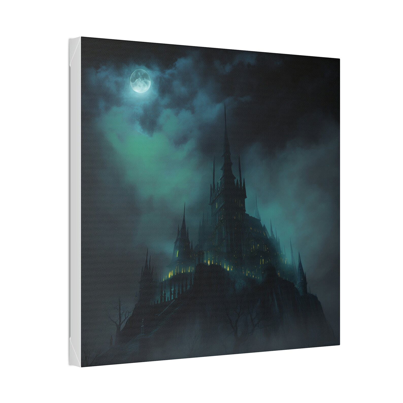 Dark Castle Wall Art Print, Haunted House, Gothic Decor, Gothic Wall ...