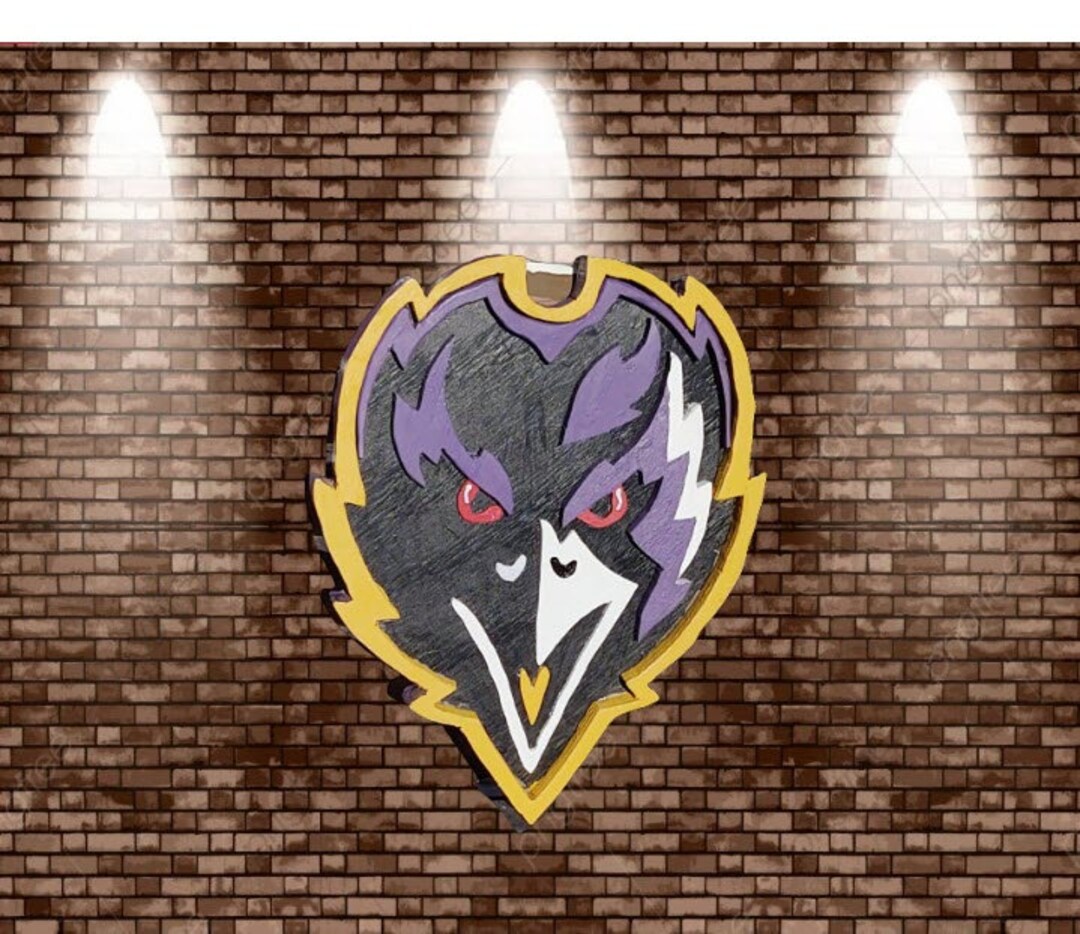 Baltimore Ravens Head Logo - Etsy