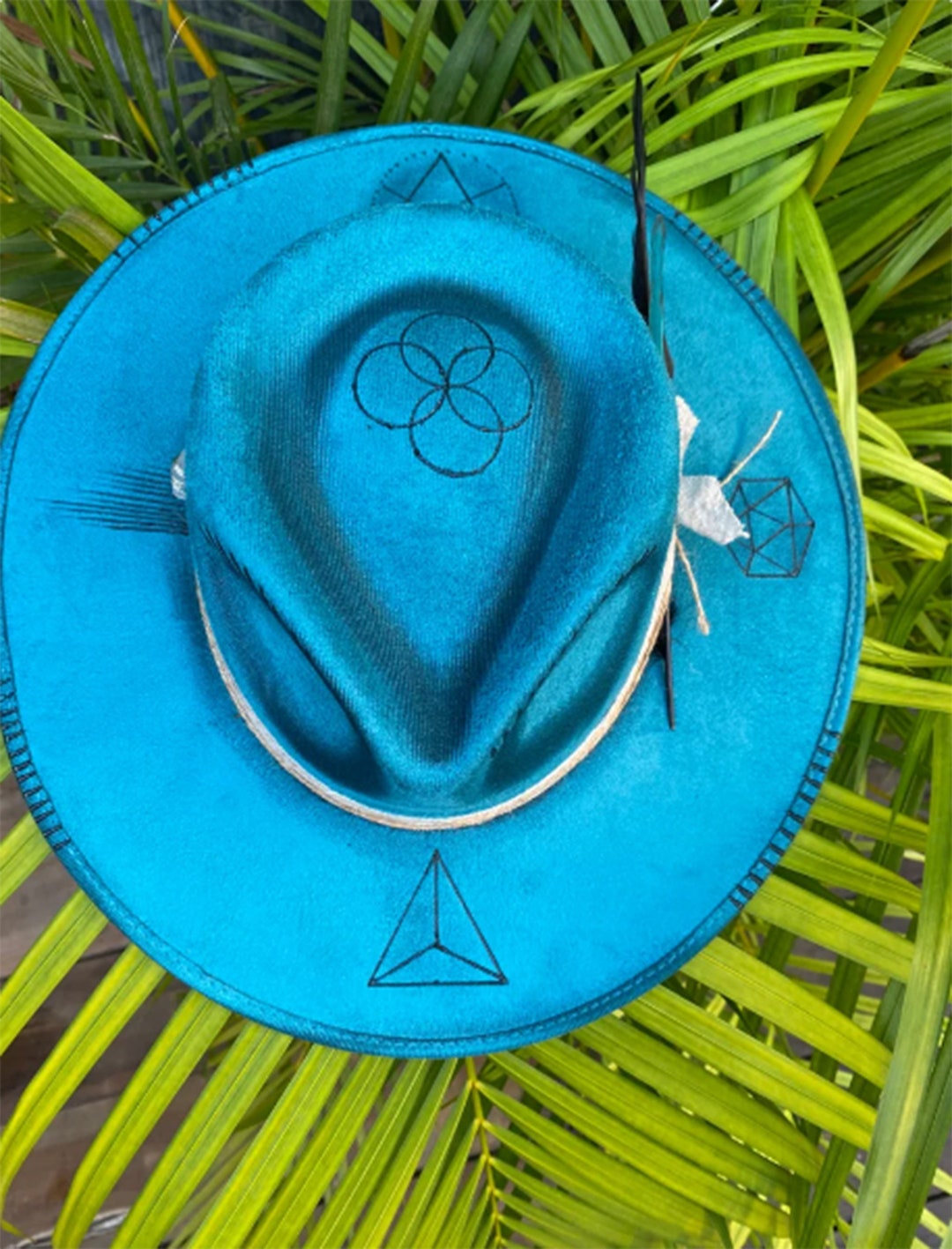 Blue Moonlight Fedora Hat Unisex Fedora - Etsy