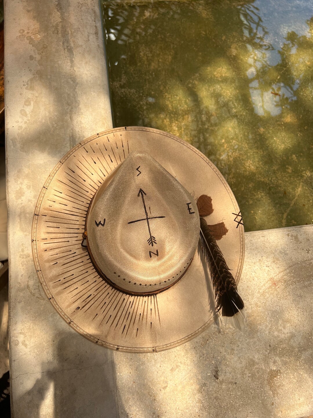 Fedora Compass Alquimista Tribal Festival Rave Estilo Tulum - Etsy