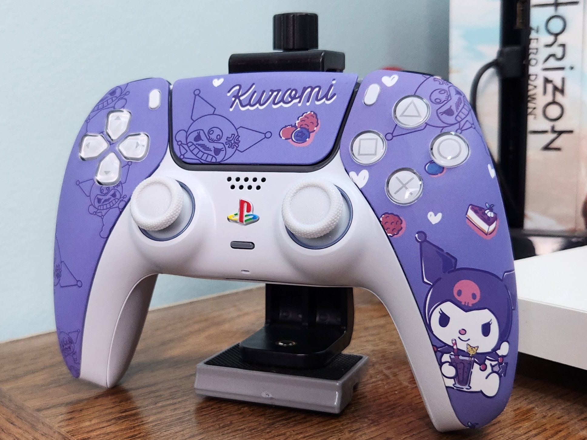 Kuromi - Custom New PS5 Sony Dualsense Controller, White Purple Revenge ...