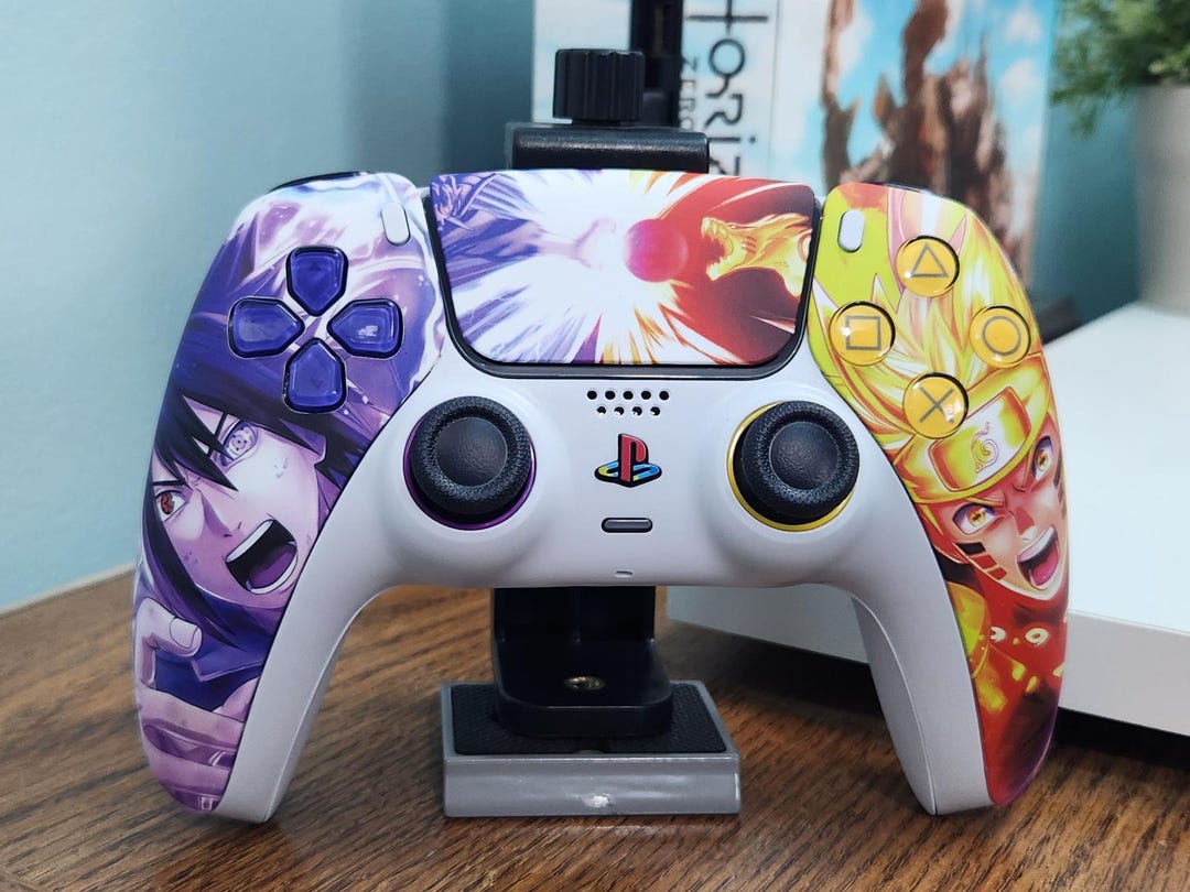 Naruto - Brand New Custom PS5 Sony Dualsense Controller - Anime Sasuke ...