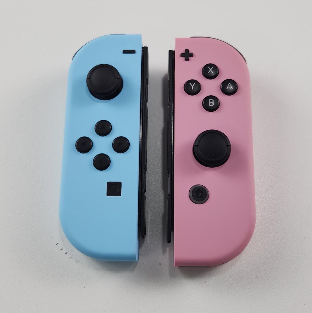 Soft Custom Nintendo Switch Joy Con blue and Pink Colorful - Etsy