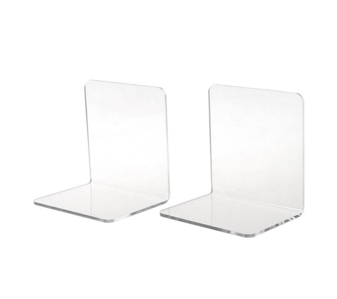 2pcs Clear Acrylic Bookends L-shaped. - Etsy