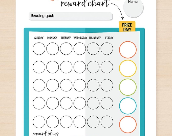 Reading Incentive Chart Bookmarks for Kids Classroom Homeschool Rewards ...