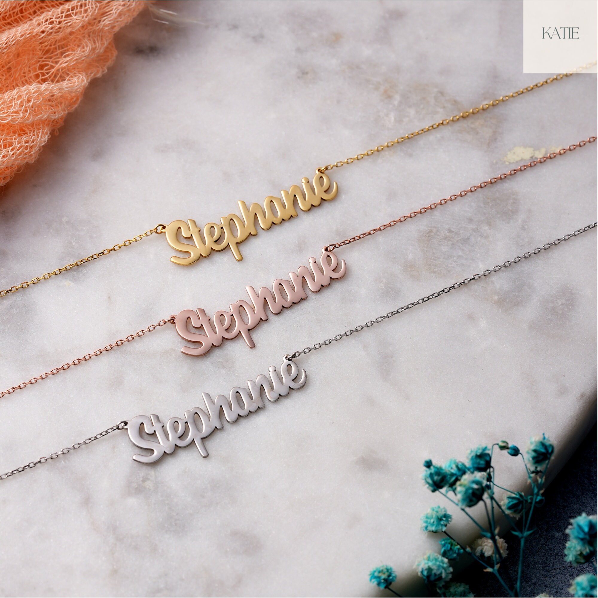 Christmas Gifts for Young Girls, Name Plate Necklace, Baby Name ...