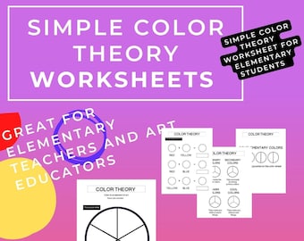 Color Theory Art Worksheet - Etsy