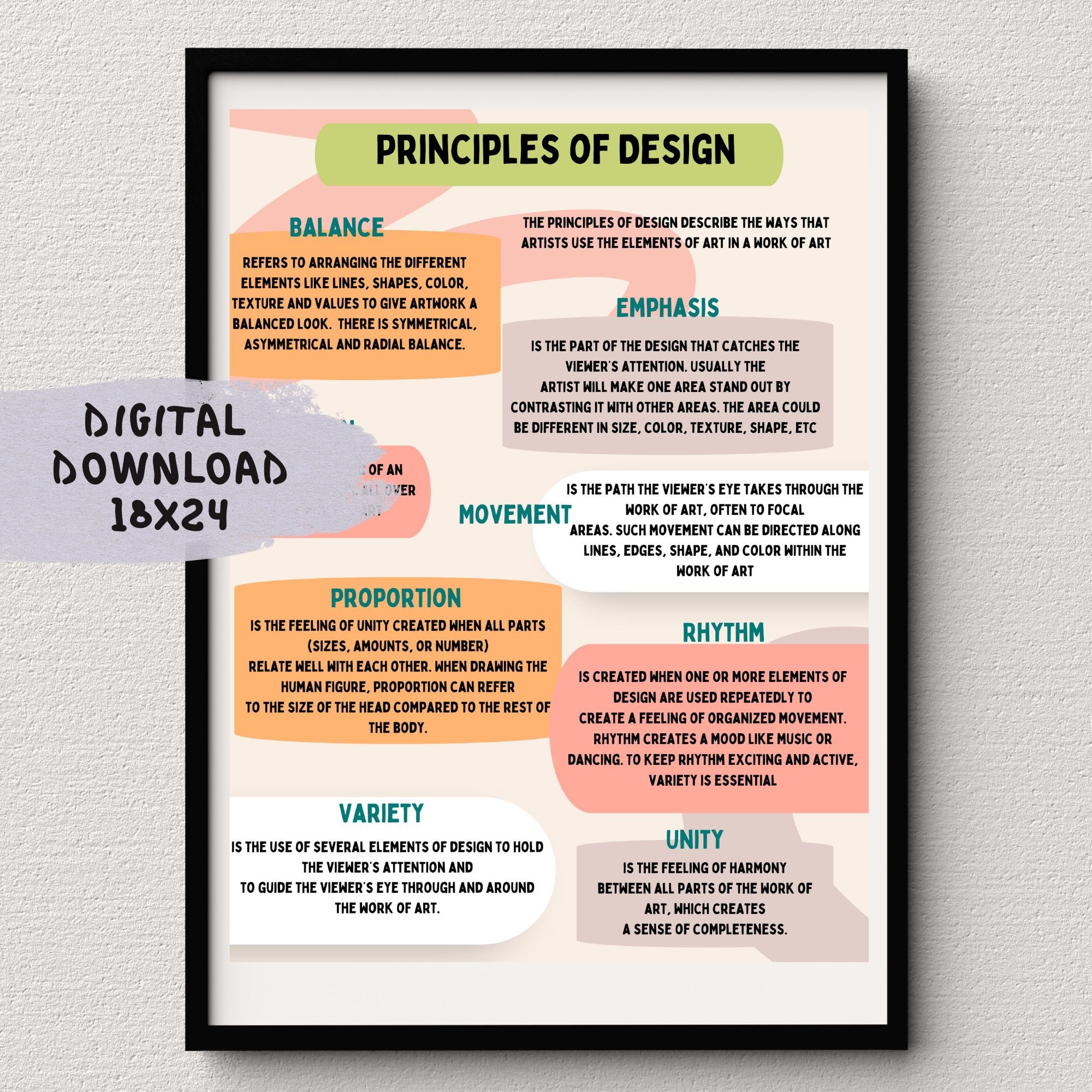 Art Classroom Posters | Set of 4 | Color Theory |classroom Decor ...