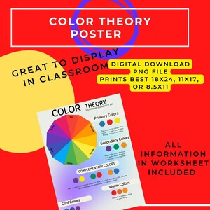 Basic Color Theory Worksheet | Art Worksheet | Color Theory Poster ...