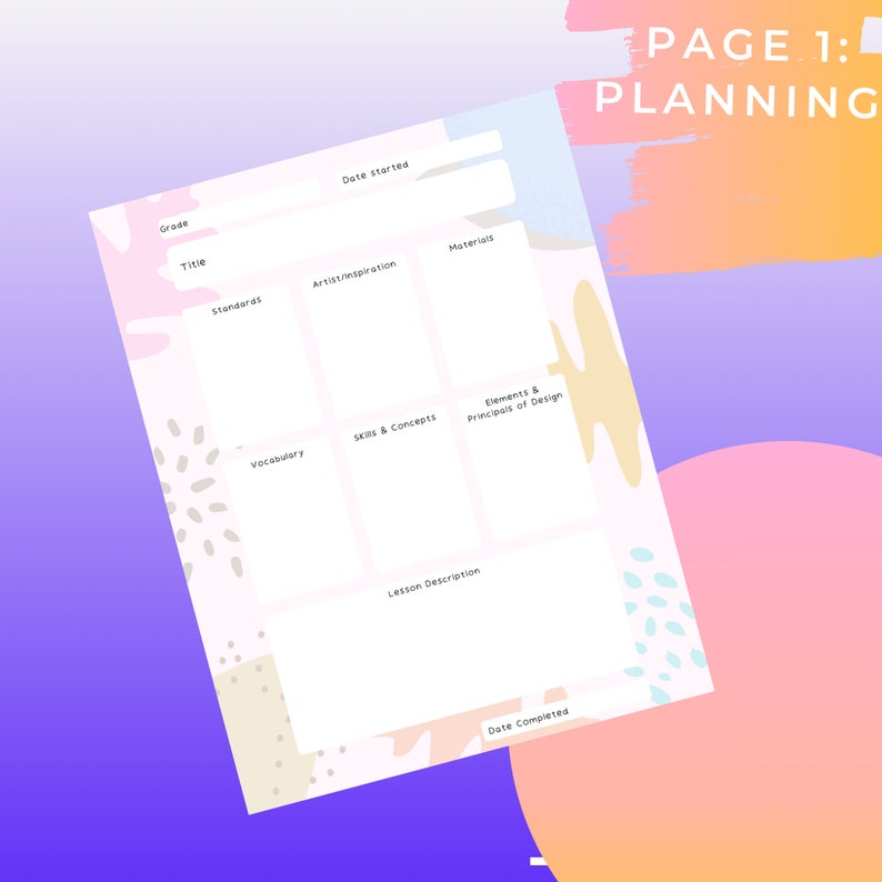 Art Curriculum Template | Curriculum Design | Art Project Template ...