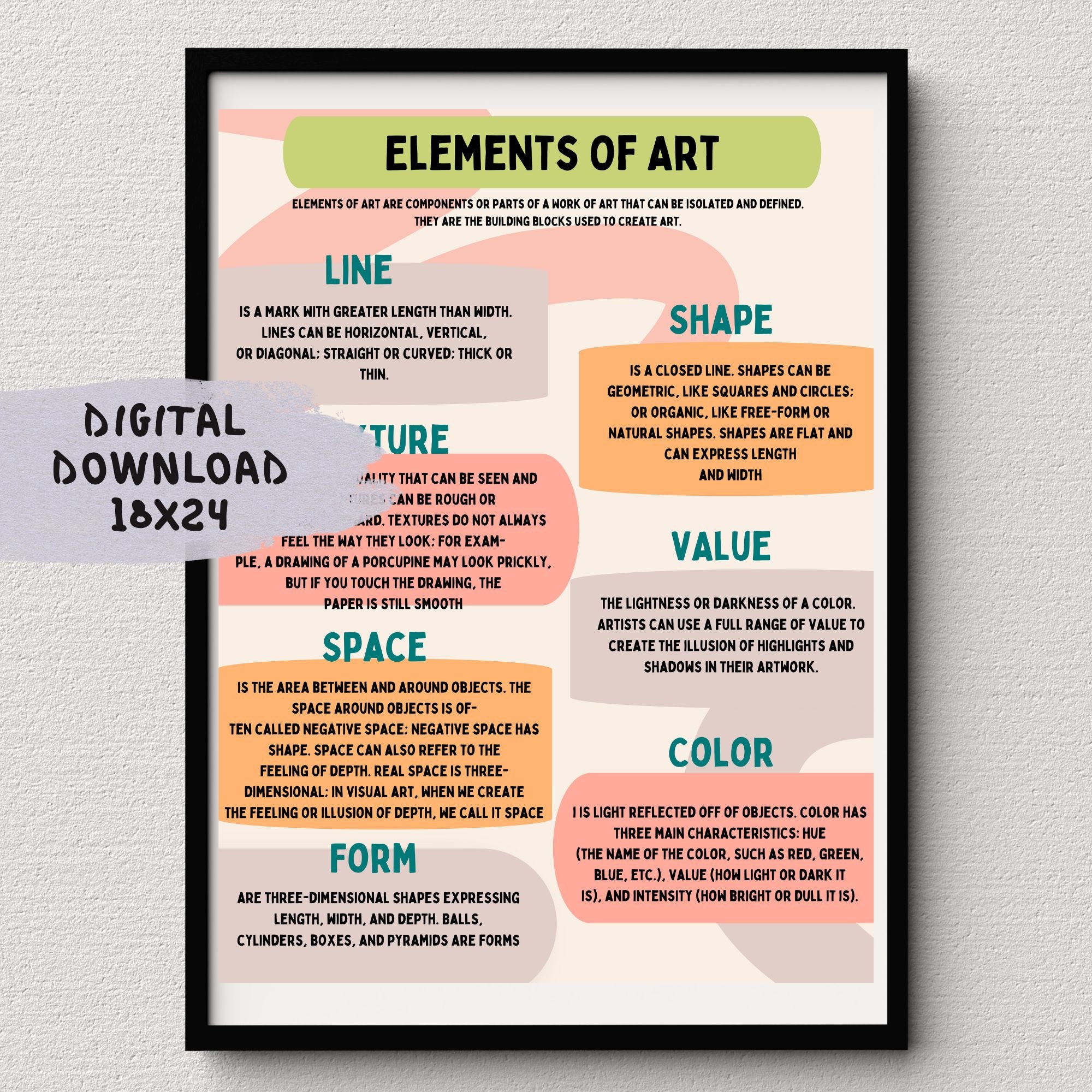 Art Classroom Posters | Set of 4 | Color Theory |classroom Decor ...