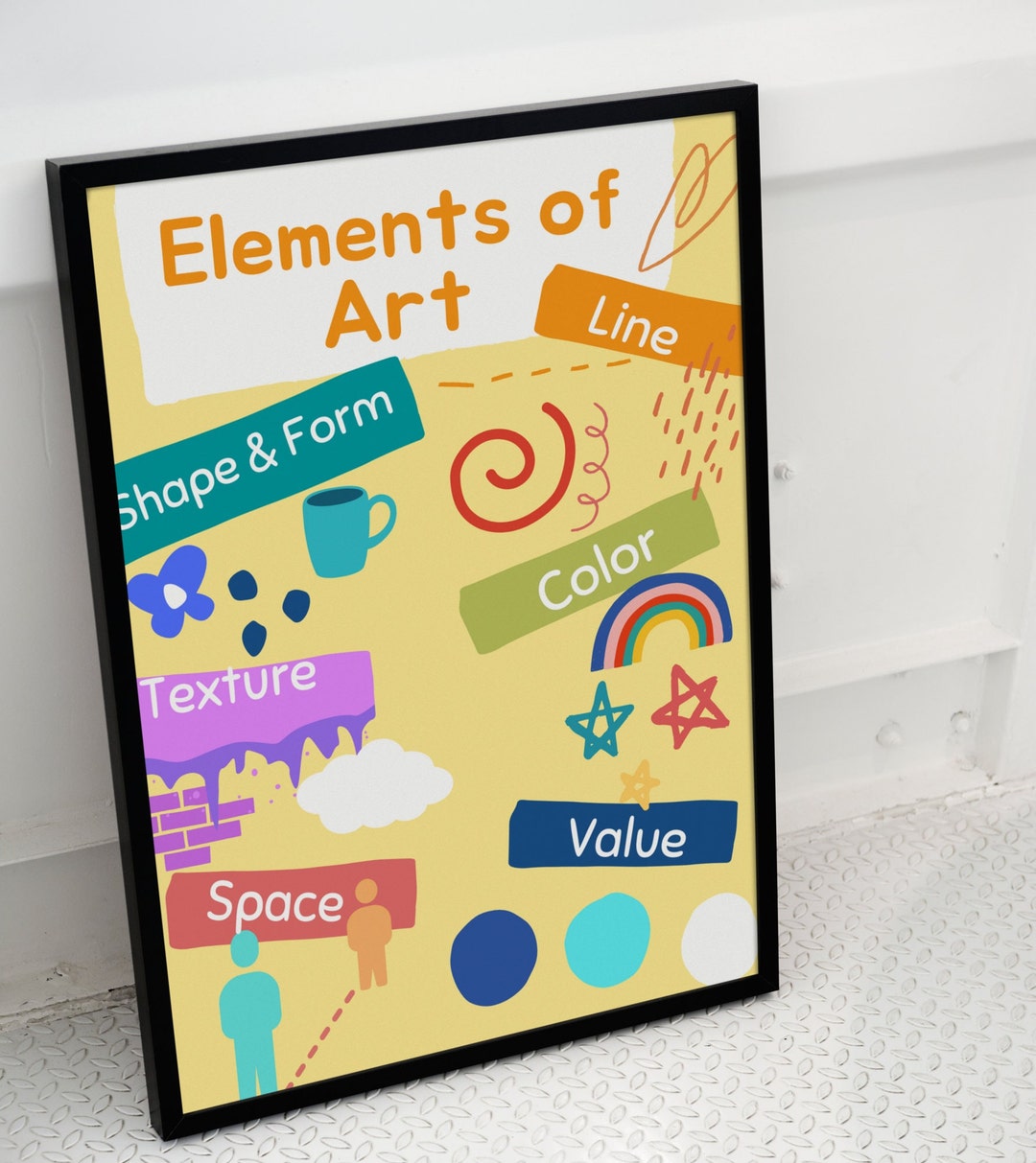 Elements of Art Poster | Color Theory Posters| Art Classroom Poster ...