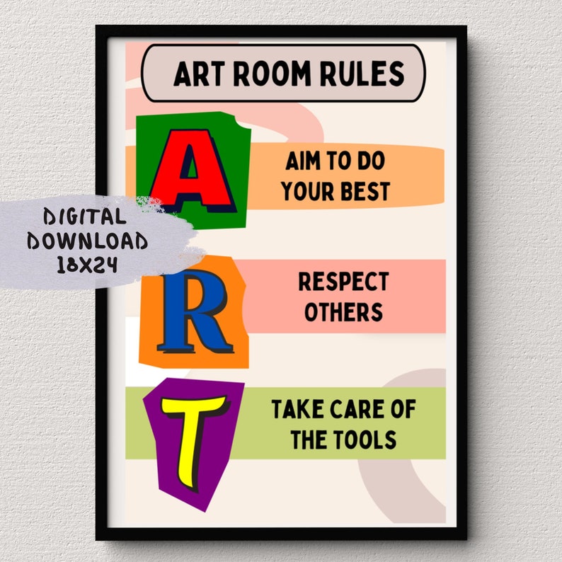 Art Classroom Posters | Set of 4 | Color Theory |classroom Decor ...