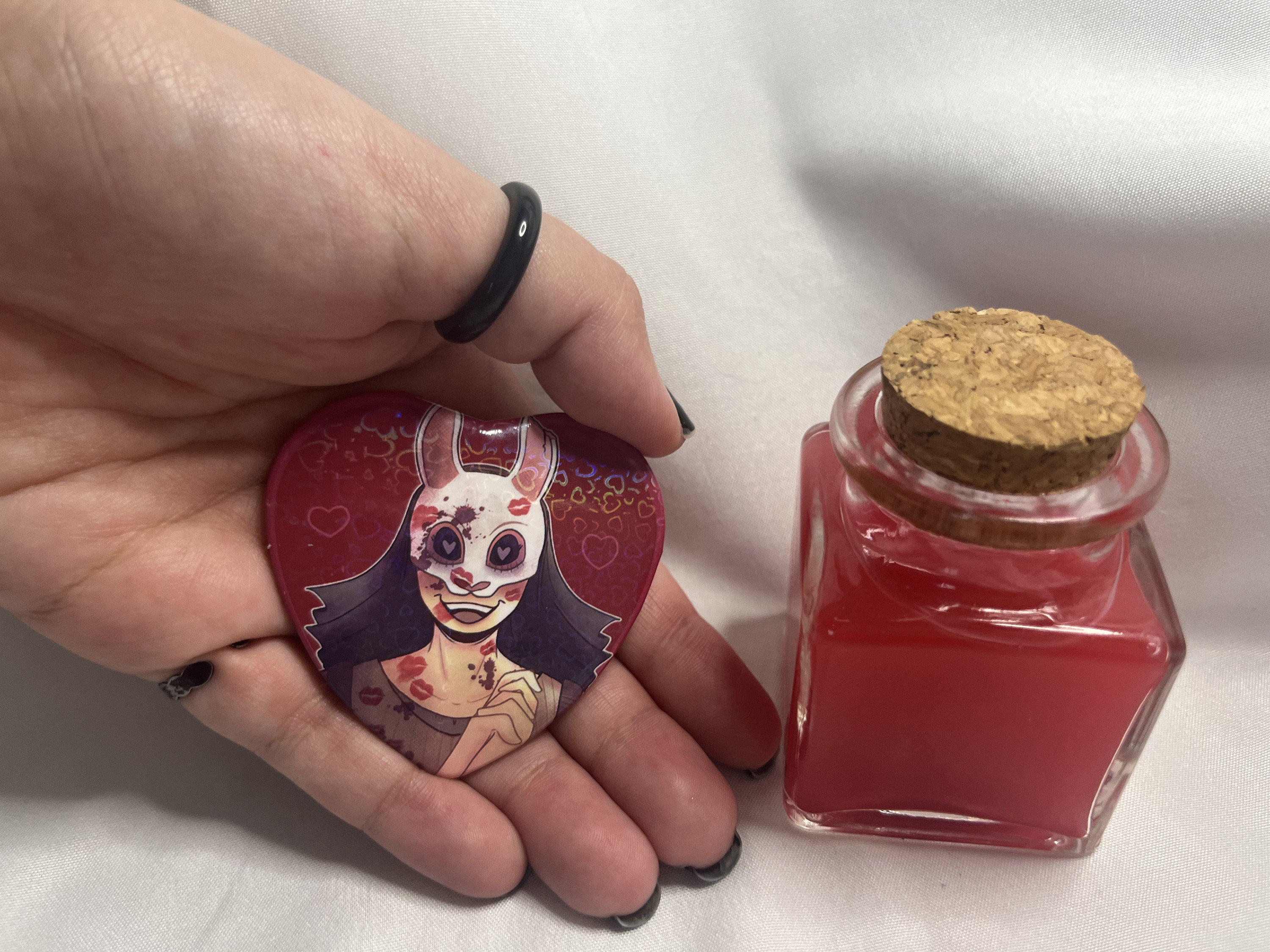 Kiss A Killer DBD Heart Buttons - Etsy