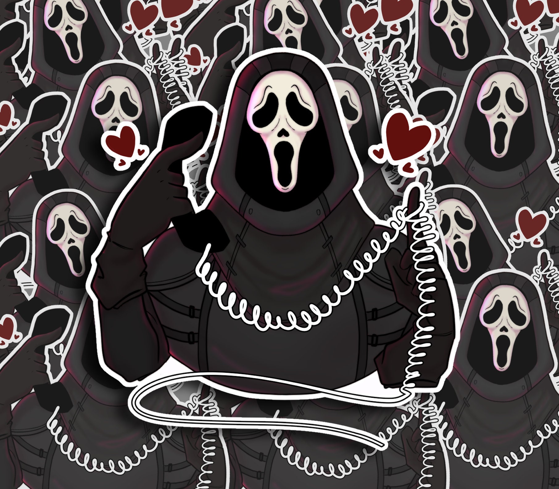Call Me Ghostface Charm - Etsy