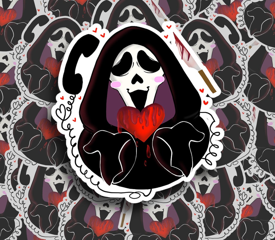 Heart Throb Ghostface Sticker - Etsy