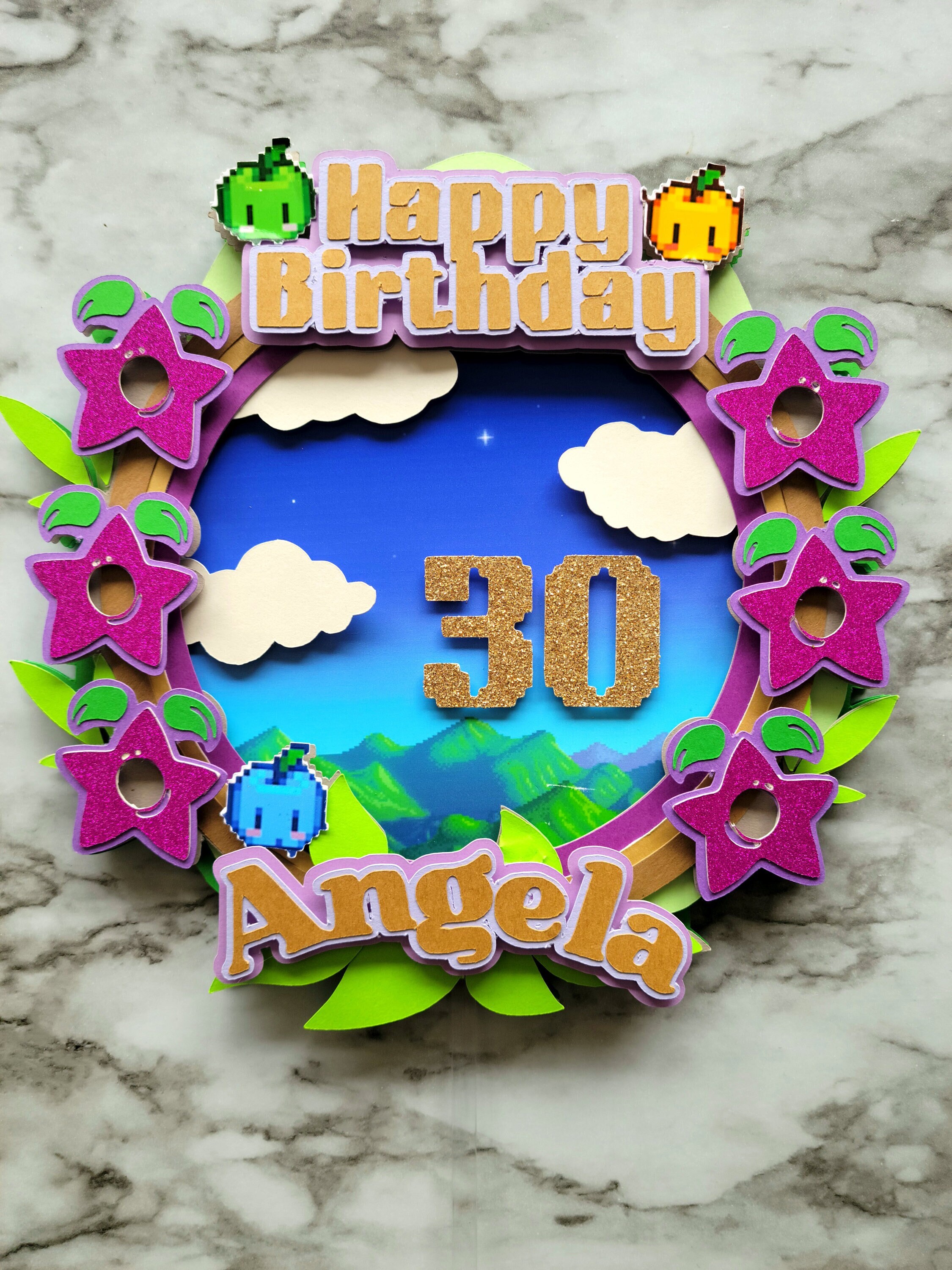 Stardew Valley Star Drop Stardew Valley Game Gamer Cake Topper Junimo ...