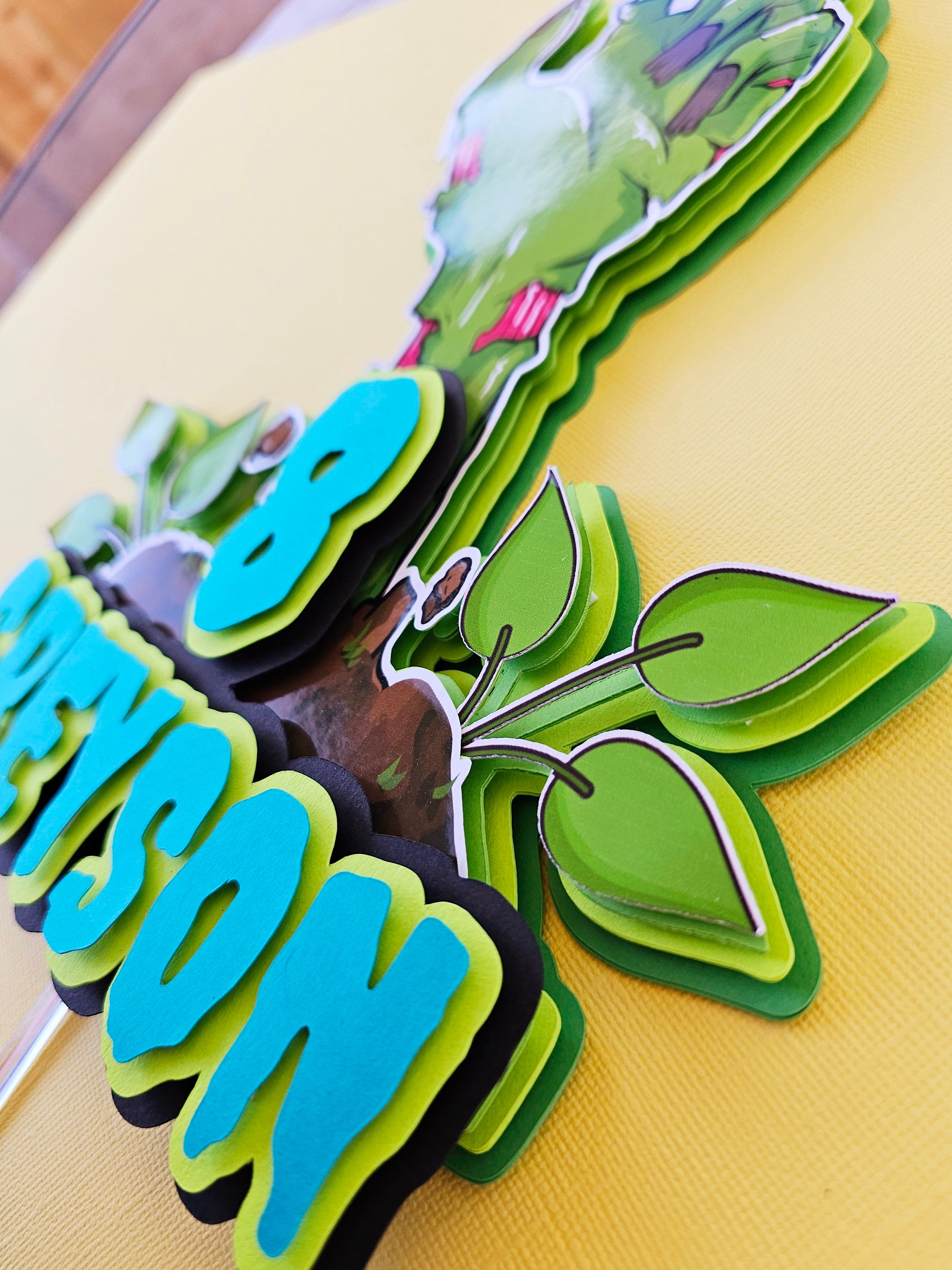 Personalized Zombie Birthday Cake Topper: Ghoulish Hand Party Decor - Etsy
