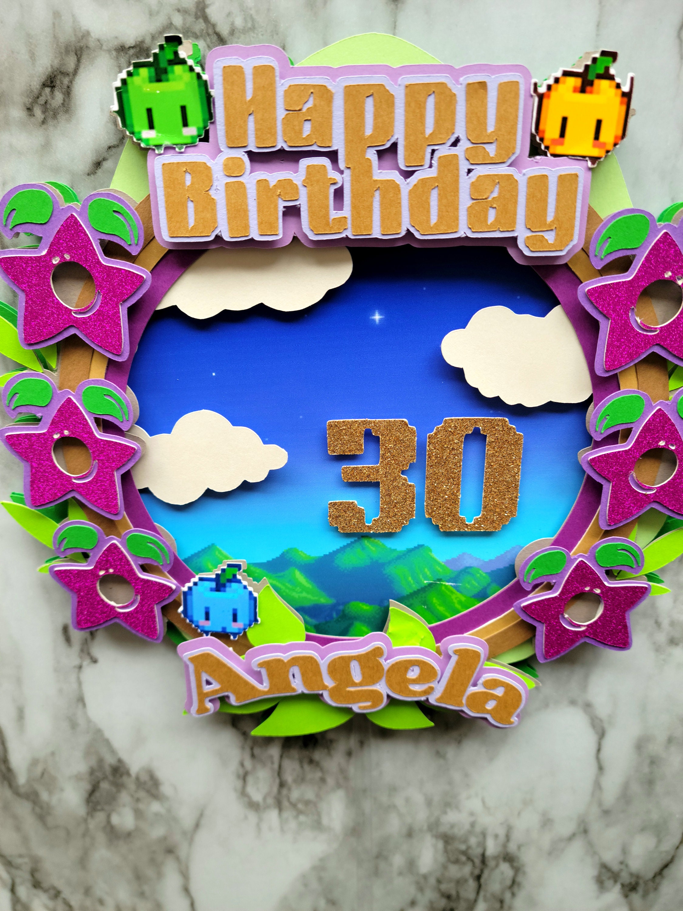 Stardew Valley Star Drop Stardew Valley Game Gamer Cake Topper Junimo ...