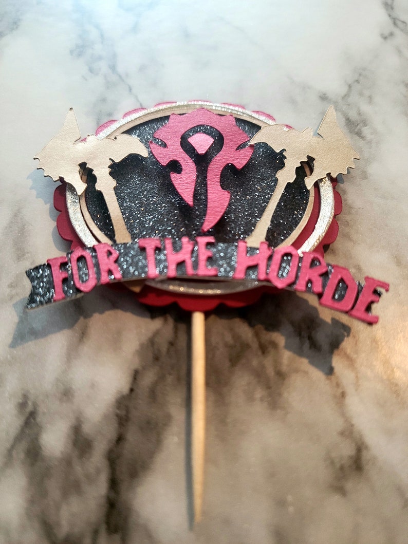 World of Warcraft for the Horde Wow Cupcake Toppers 3D - Etsy