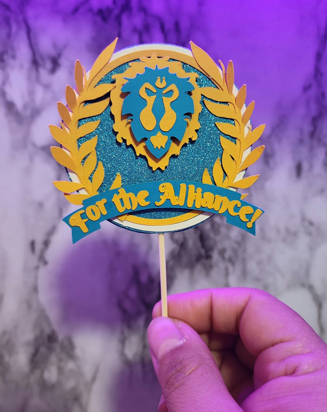 World of Warcraft | for the Alliance | Cupcake Topper | 3D Toppers ...