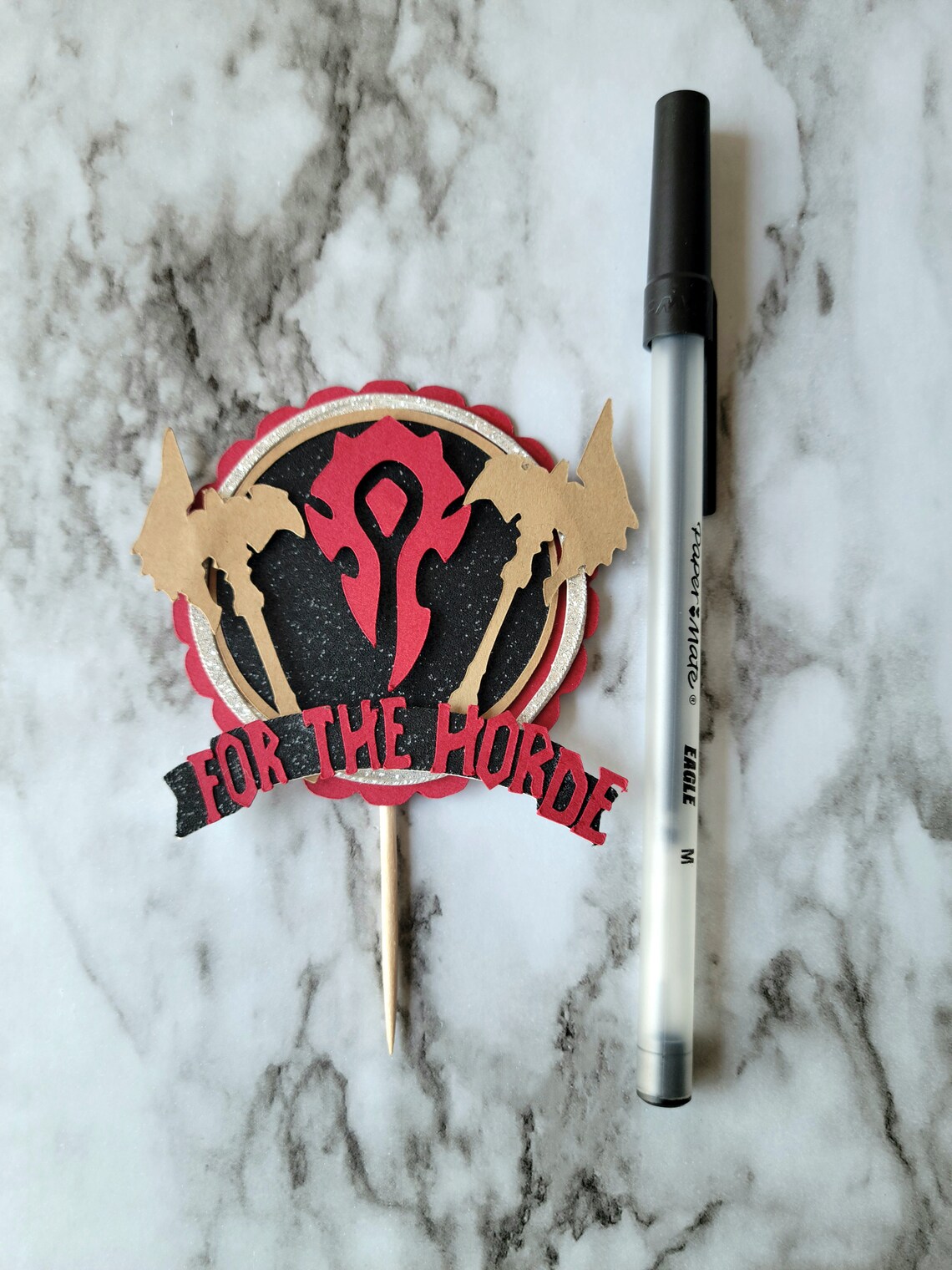 World of Warcraft for the Horde Wow Cupcake Toppers 3D Toppers Birthday ...