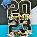Graduation Cake Topper Class of 2023 Graduation Decoration Personalized ...