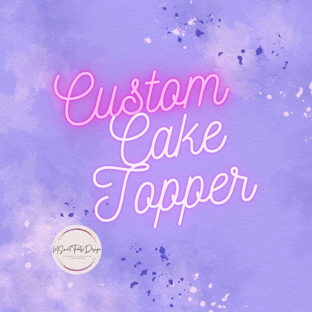 Custom Cake Topper - Etsy