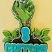 Personalized Zombie Birthday Cake Topper: Ghoulish Hand Party Decor - Etsy