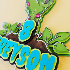 Personalized Zombie Birthday Cake Topper: Ghoulish Hand Party Decor - Etsy